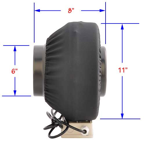 6” Duct Blower Centrifugal Inline Exhaust Fan | LEDwholesalers